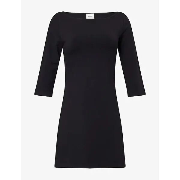 REFORMATION Marceline Knit Stretch-cotton Mini Dress