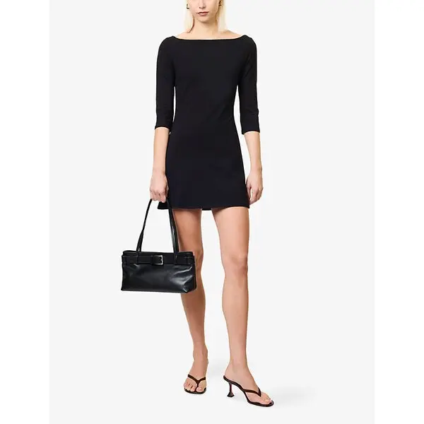 REFORMATION Marceline Knit Stretch-cotton Mini Dress