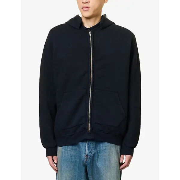 A.PRESSE Vintage Zip-up Cotton Hoody