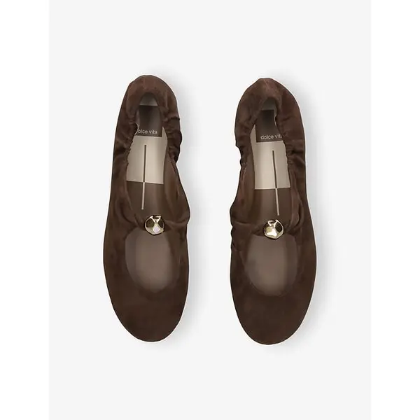 Dolce Vita Cornel Suede Ballet Flats - Brown