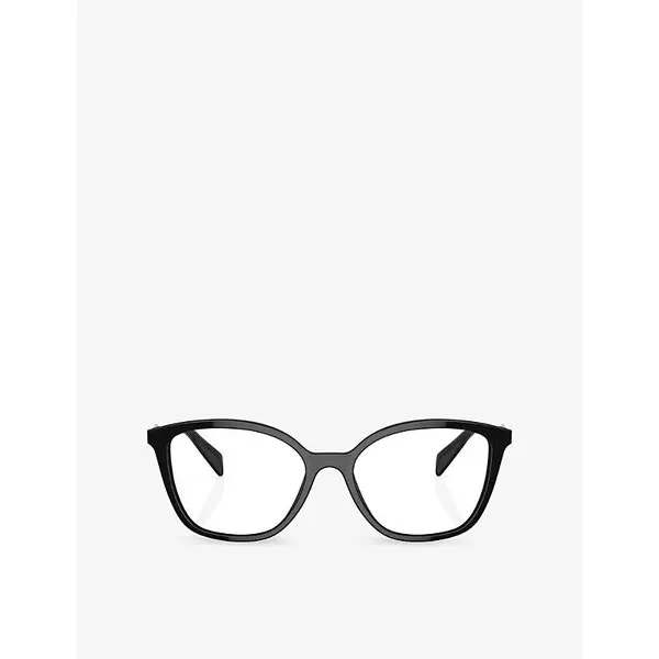 Prada Pr 02zv Butterfly-frame Acetate Optical Glasses
