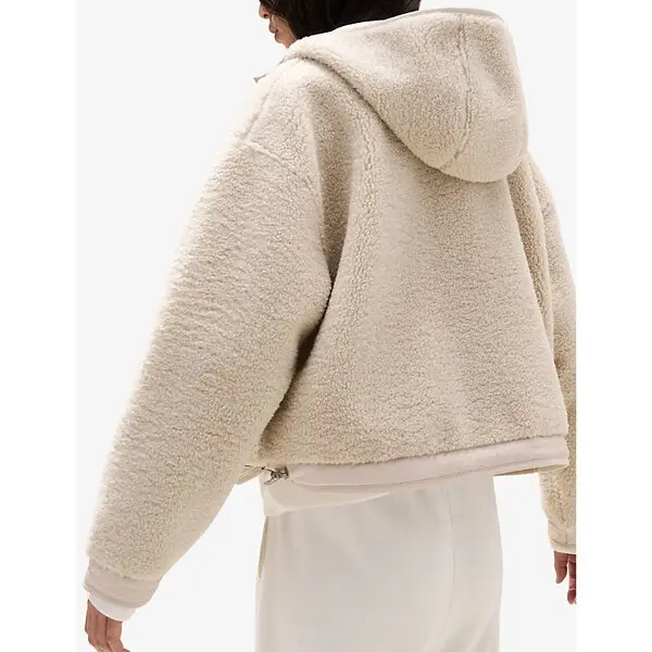 THE WHITE COMPANY Hooded Relaxed-fit Borg Jacket