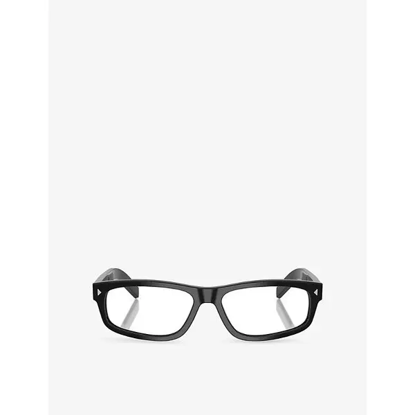 Prada Pr B02v Rectangle-frame Acetate Optical Glasses