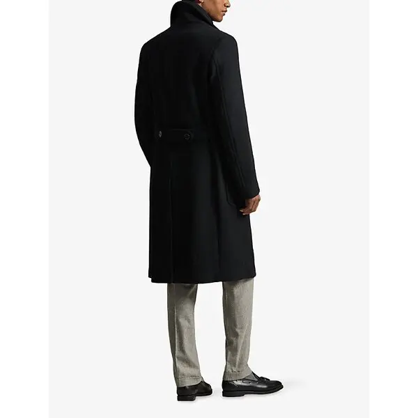 Polo Ralph Lauren Double-breasted Notched-lapel Wool Blend Coat