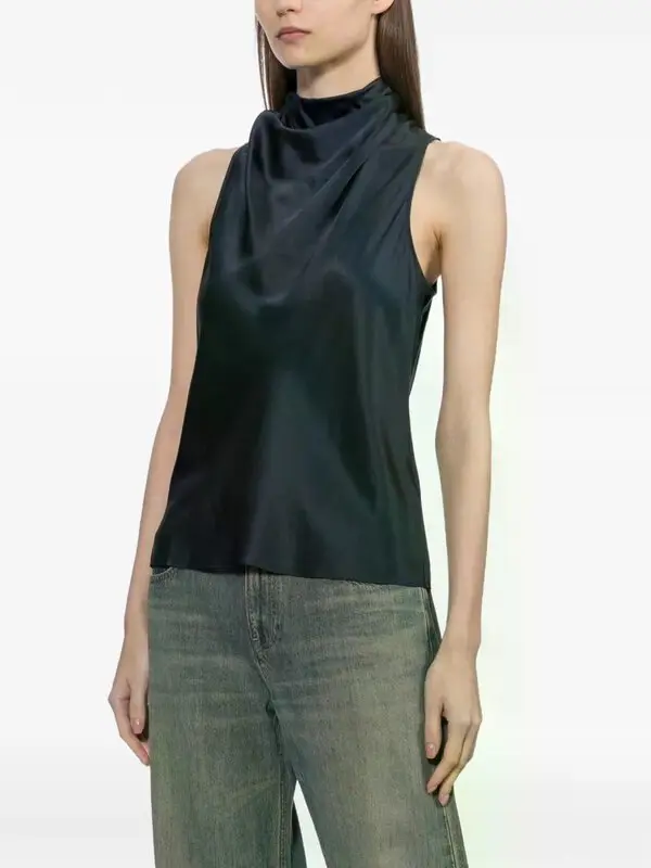 Helmut Lang Ruffled Silk Top