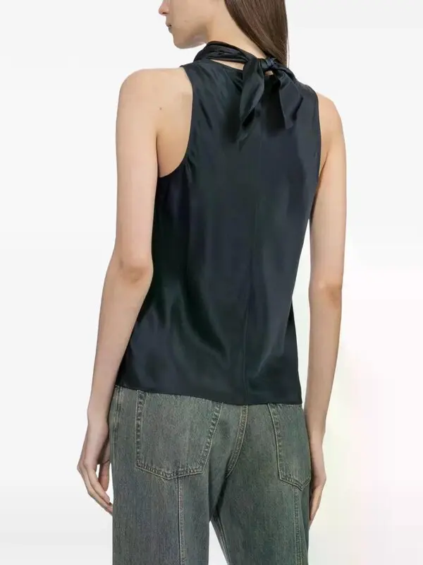 Helmut Lang Ruffled Silk Top