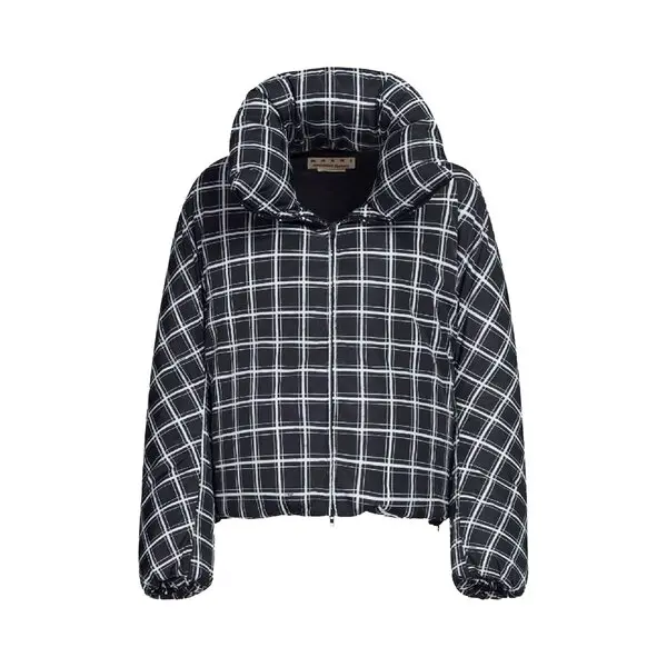 Marni Check Oversized Down Jacket