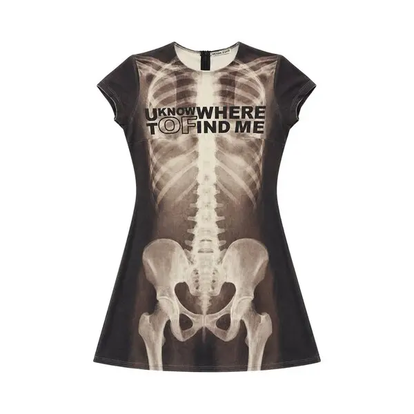 Natasha Zinko Velour Ukwtfm Mini Dress