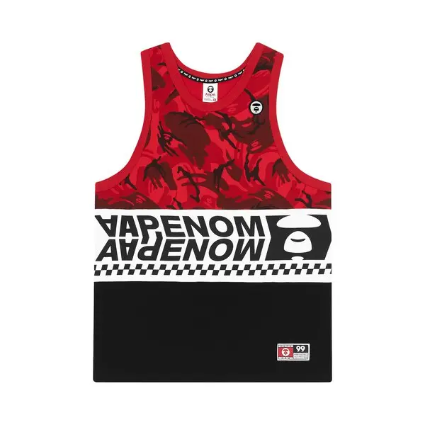 AAPE BY *A BATHING APE Colour Block Logo Tank Top /multi