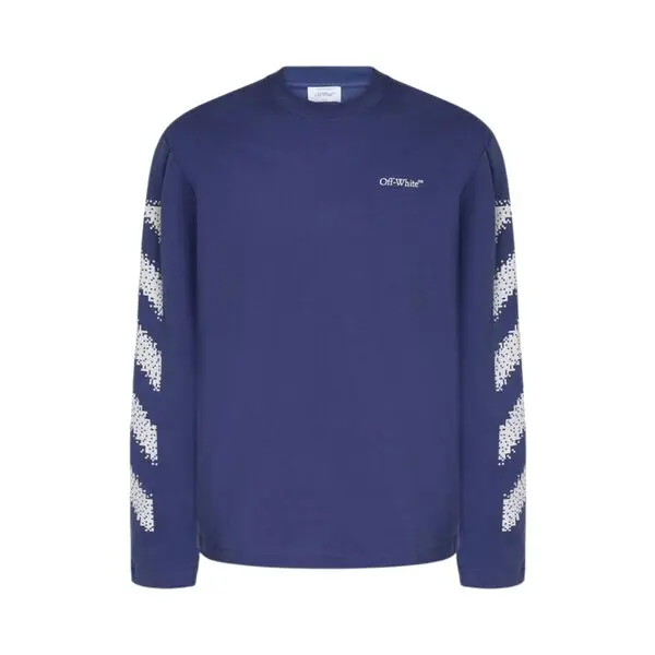 Off-White Pixel Diag Long-sleeve Tee 'dark