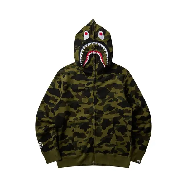 A BATHING APE 1st Camo Shark Full Zip Hoodie