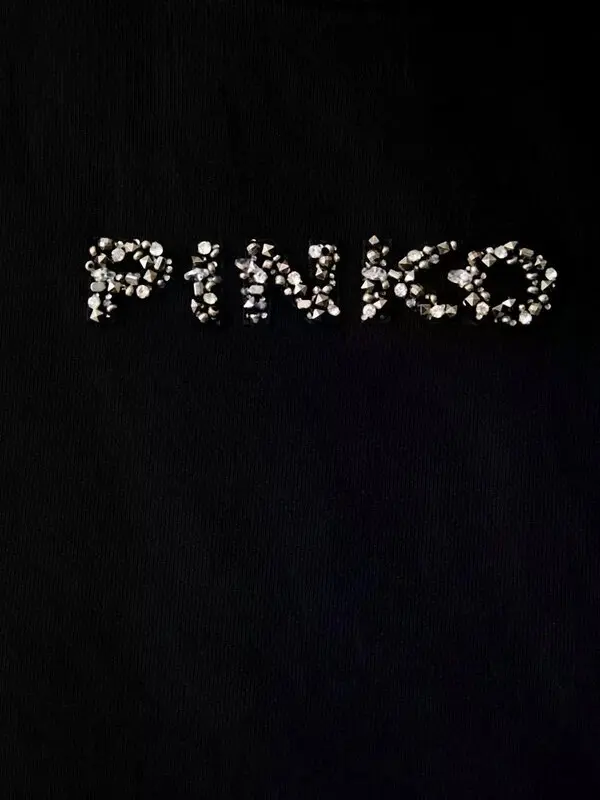 Pinko Embellished Logo-patch Sweater