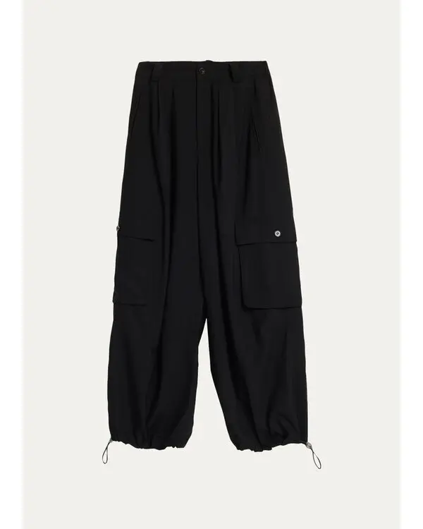 Sea Jemima Wool Balloon-leg Crop Cargo Pants