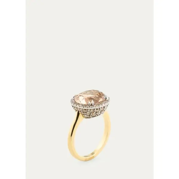 Jamie Wolf 18k Two-tone Gold, Tourmaline & 0.99 Tcw Diamond Ring
