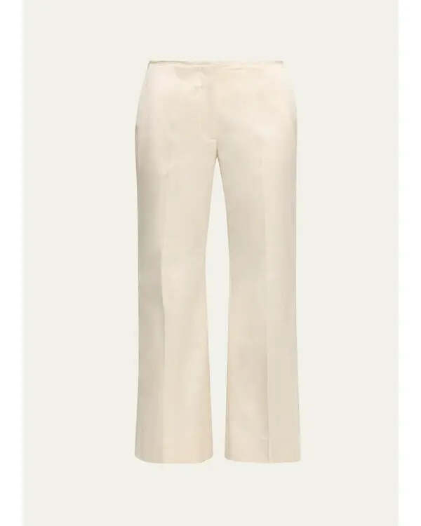 TOTEME Kick Flare Raw-edge Trousers