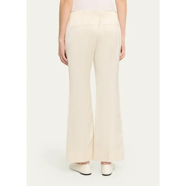 TOTEME Kick Flare Raw-edge Trousers