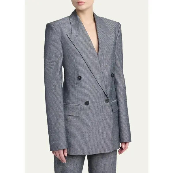 Stella McCartney Double-breasted Twill Blazer