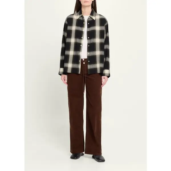 Still Here Cool Low-rise Corduroy Jeans - Chocolate