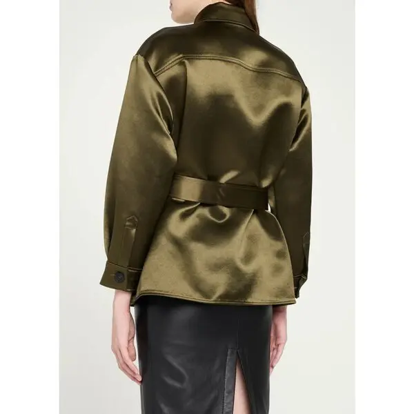 Attersee The Studio Belted Satin Jacket