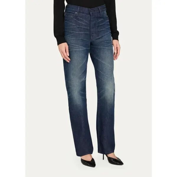 TOM FORD Low-waist Stonewashed Denim Straight-leg Boyfriend Pants