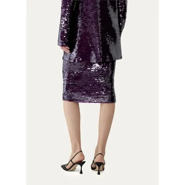 Carolina Herrera Embellished Knit Pencil Skirt