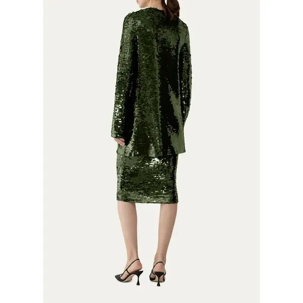 Carolina Herrera Sequin Embellished Long Cardigan