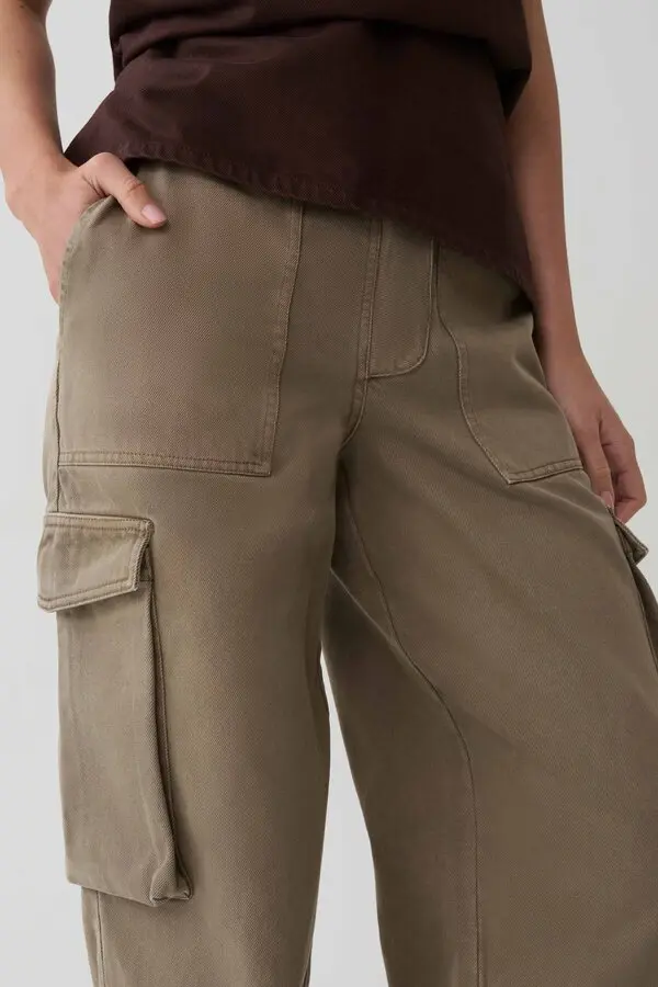Meshki Shanice Twill Denim Cargo Pants