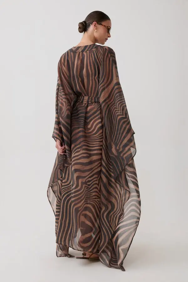 Meshki Neroli Sheer Maxi Kimono