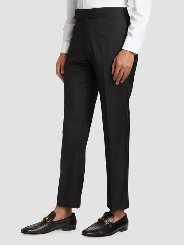 Emporio Armani Wool Tuxedo Pants