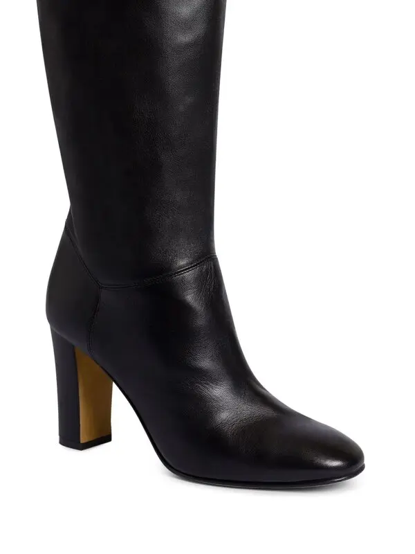 Alberta Ferretti Faux Leather Boots, Heeled Boot By