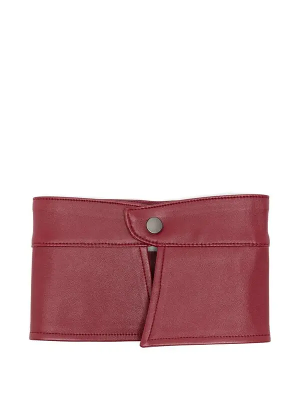 MRZ Faux Leather Collar - Red