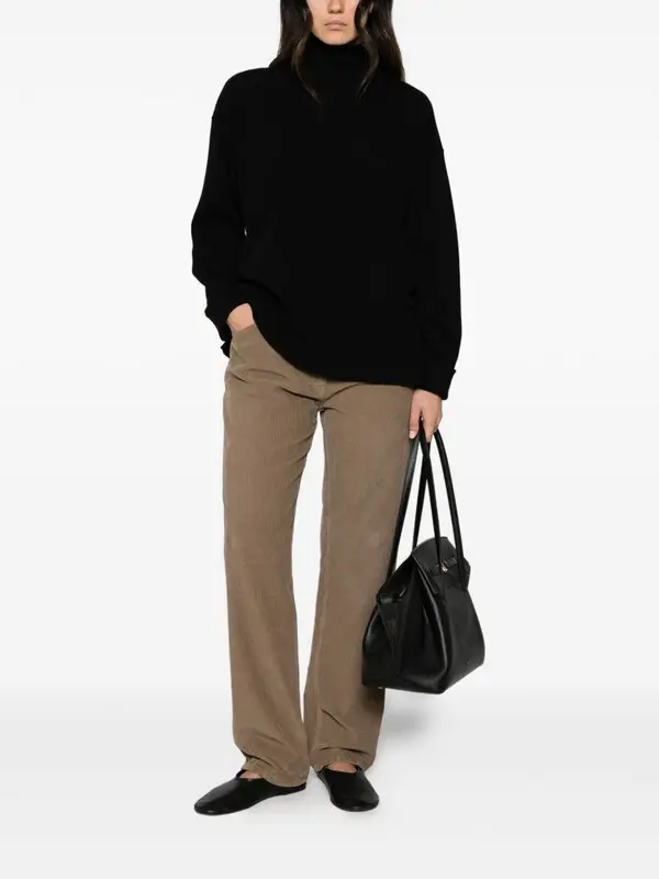 THE ROW Dinni Velvet Trousers - Beige