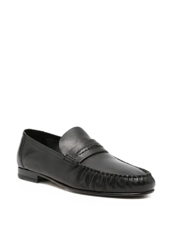 THE ROW Theo Leather Loafers
