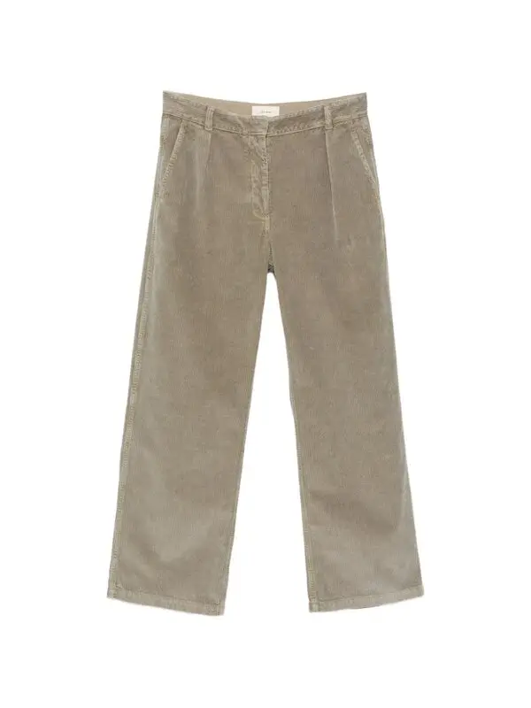 THE ROW Adler Velvet Trousers - Beige