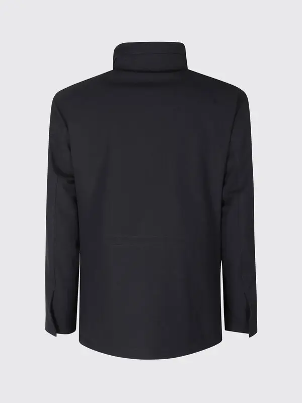 DUNO Polyester Utility Parka With High Neck And Flap Pockets
