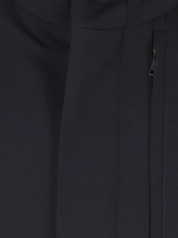 DUNO Knee-length Viscose Blend Parka With Padded Hood - Blue
