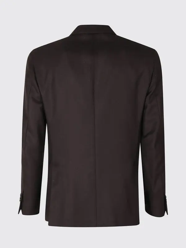 Boglioli Classic Single-breasted Blazer In Pure Virgin Wool With Patch Pockets