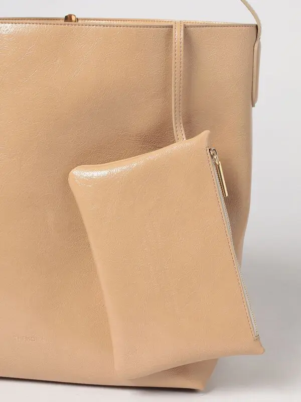 THEMOIRE Zoe Vegan Leather Shoulder Bag With Removable Pouch