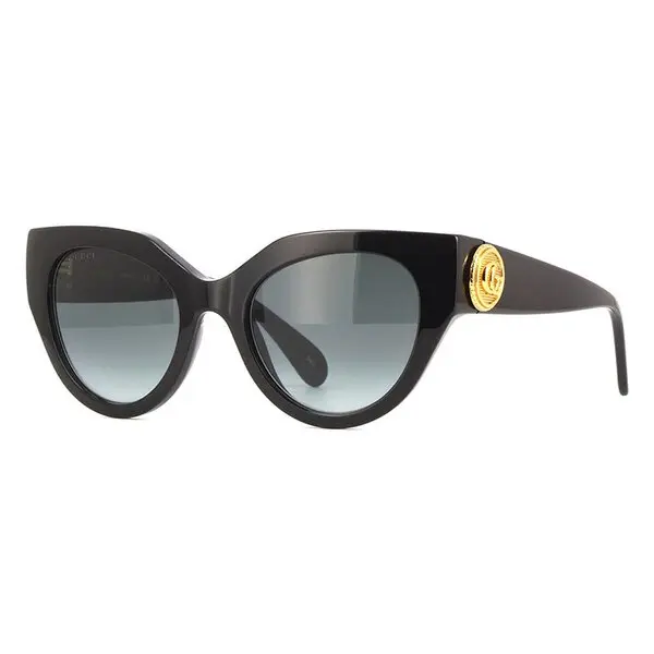 Gucci Cat-eye Sunglasses With Logo Accent - Black