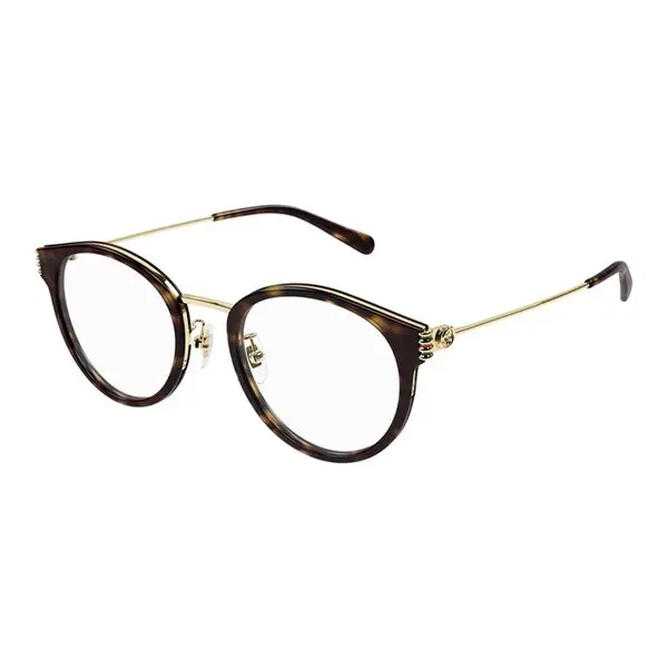 Gucci Mini Gg Logo Eyeglasses With Clear Demo Lenses