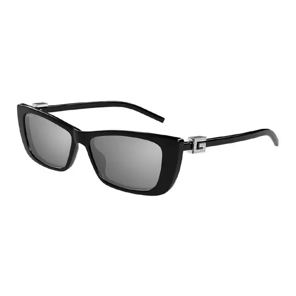 Gucci Geometric Frame Sunglasses - Black