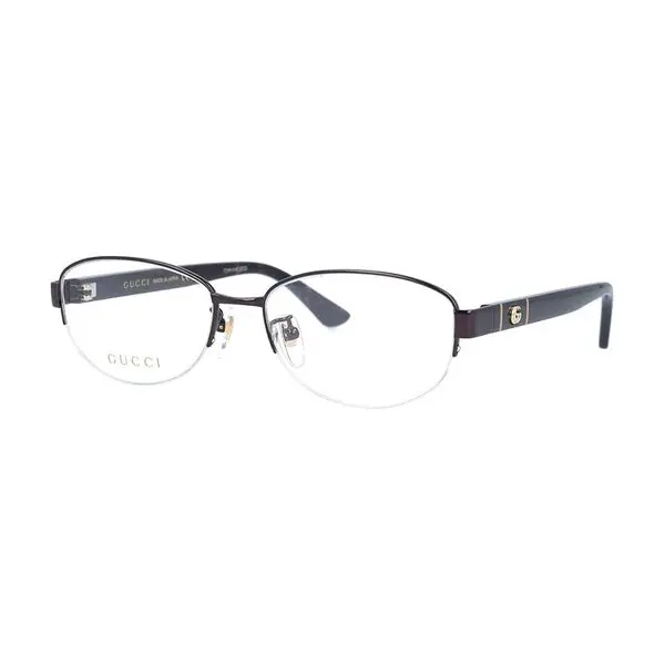 Gucci Mini Clear Demo Lens Eyeglasses - Brown