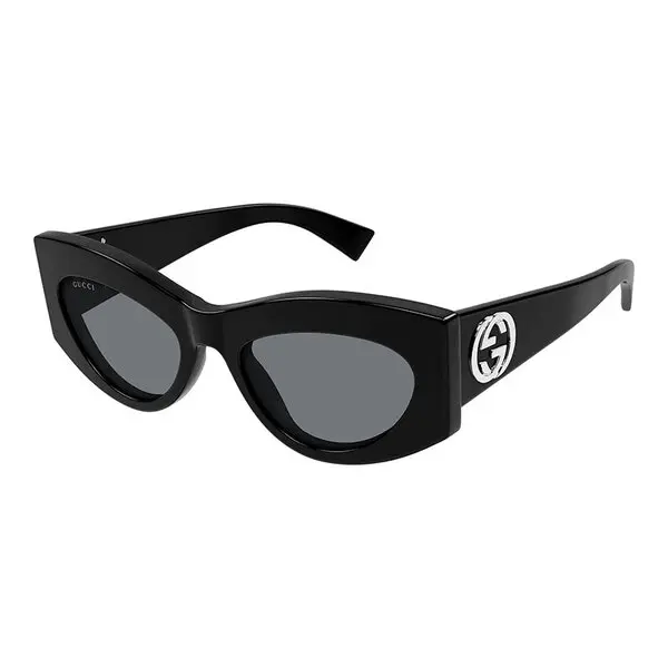 Gucci Cat-eye Sunglasses With Logo Detail - Black