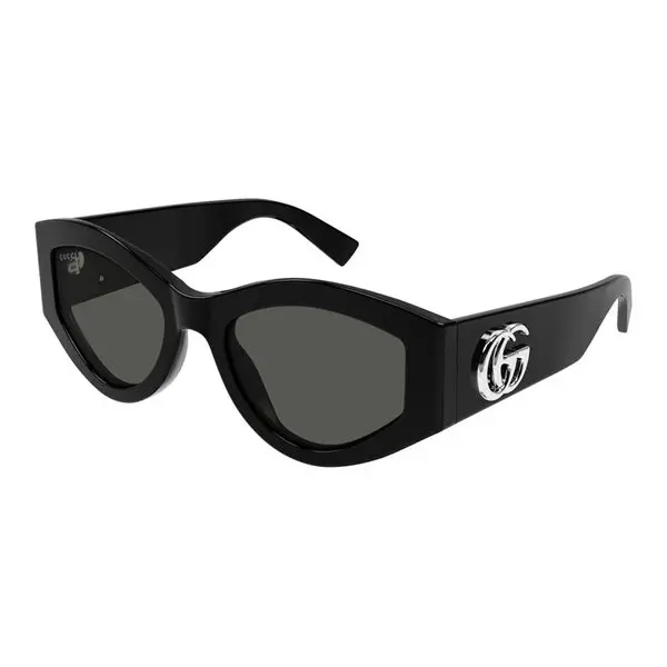 Gucci Cat-eye Sunglasses With Logo Detail - Black