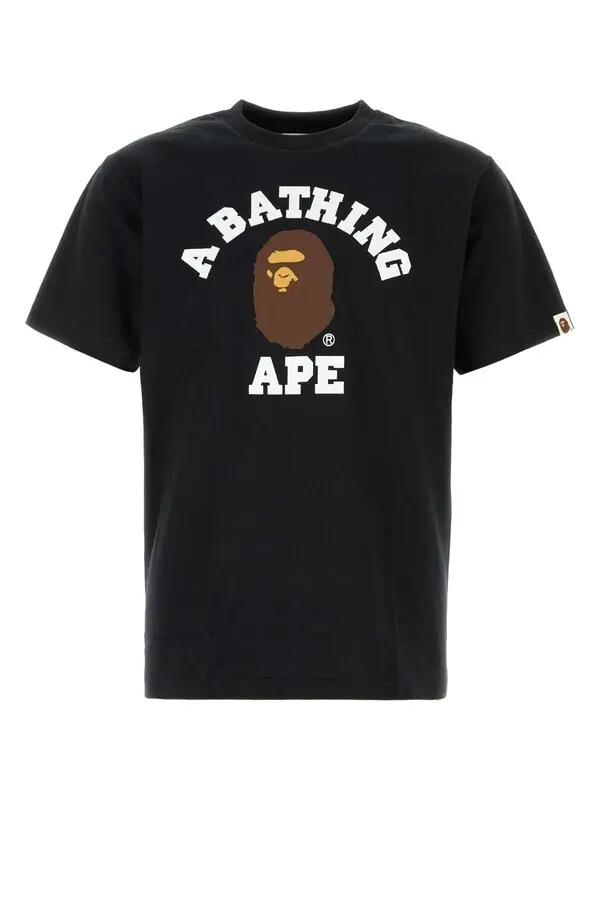 A BATHING APE College Logo Mini Tee - Black