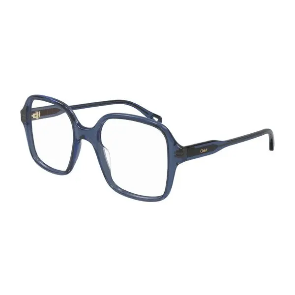 Chloé Mini Clear Demo Lenses Eyeglasses - Transparent Blue