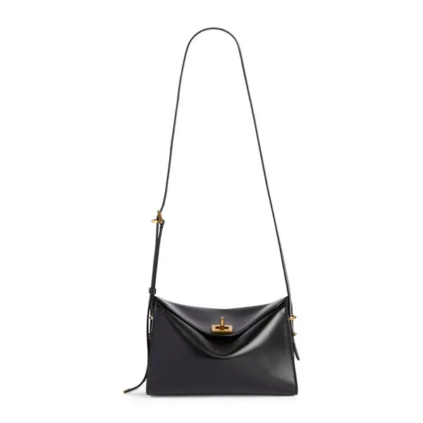 Balenciaga Le 7 Nano Mini Lambskin Shoulder Handbag - Black