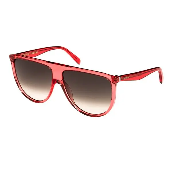 Celine Mini Transparent Sunglasses With Grey Gradient Lenses