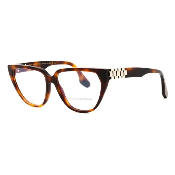 Victoria Beckham Inspired Mini Eyeglasses With Clear Demo Lenses - Tortoise