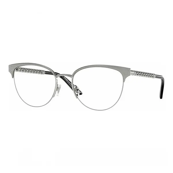 Versace Versatile Clear Demo Lenses Mini Eyeglasses - Silver